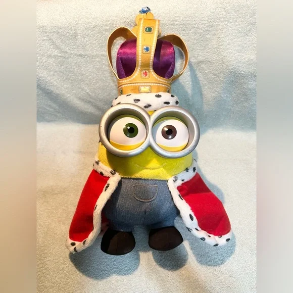Thinkway Toys | Toys | Despicable Me Minion King Bob Talking Plush Rare ...